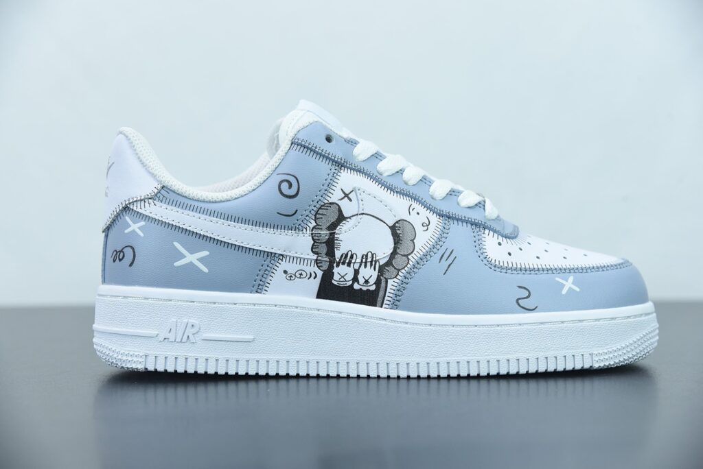 Kaws x Nike Air Force 1 Low White Grey – KawsToy
