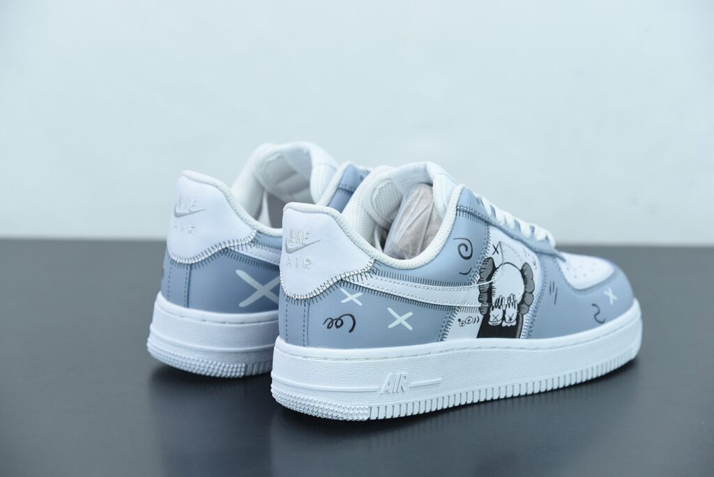 Kaws x Nike Air Force 1 Low White Grey – KawsToy
